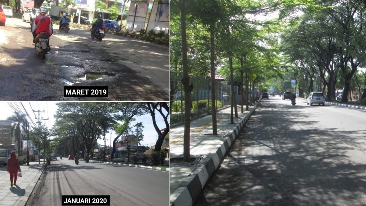 Bertahun-tahun Rusak Jalan Hertasning Mulus Ditangan Nurdin Abdullah | Mediasulsel.com