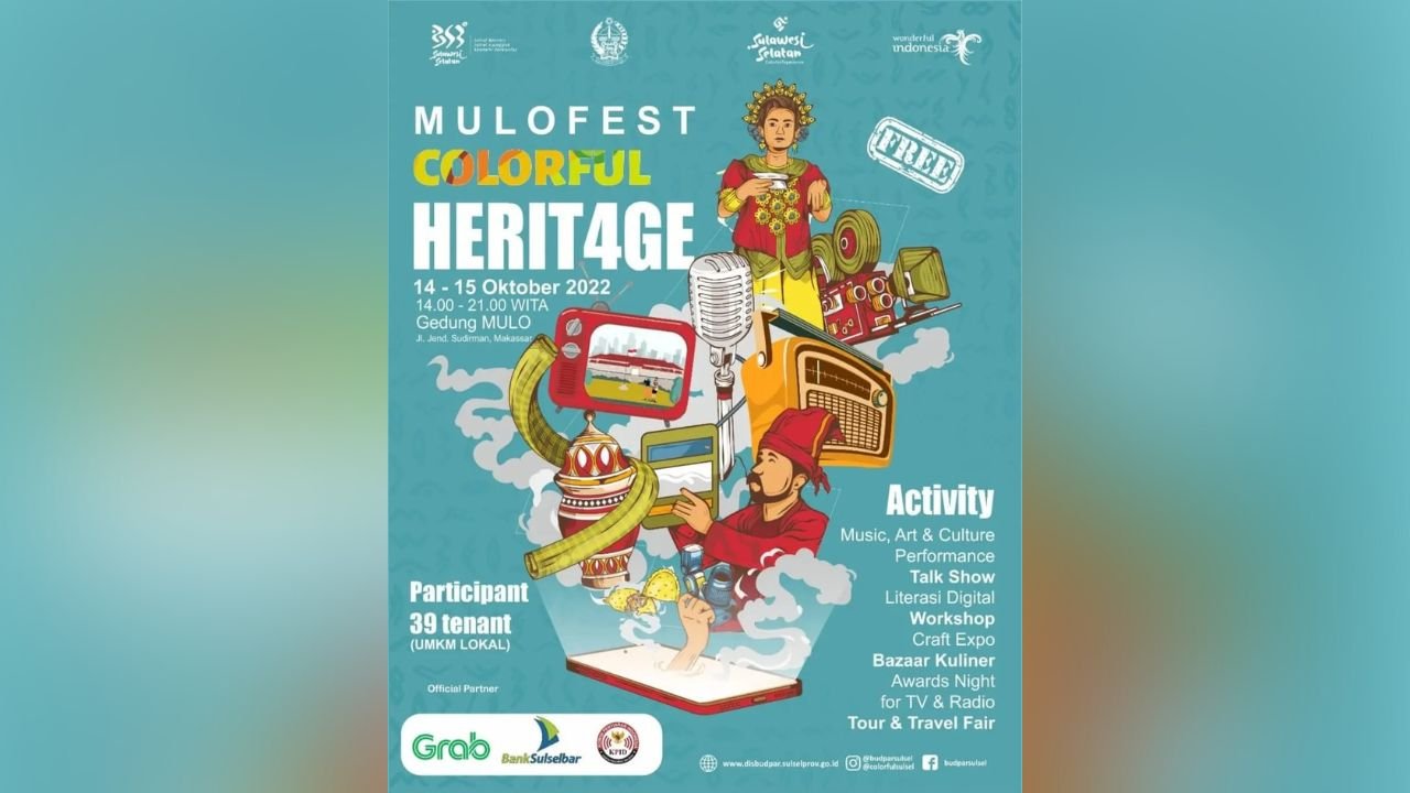 Begini Detail MuloFest #4 Bertema Colorful Heritage | Mediasulsel.com
