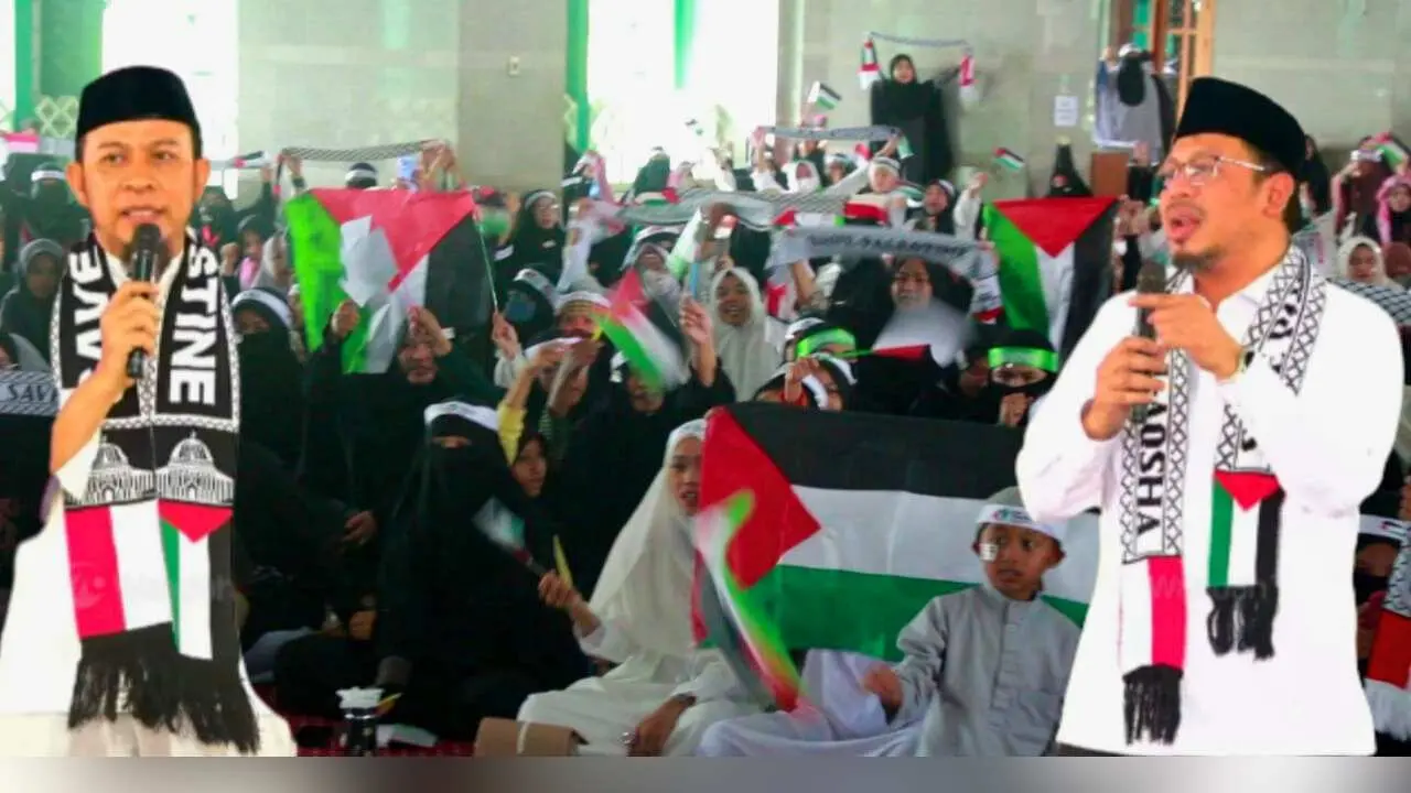 Ribuan Warga Padati Masjid Al-Markas Al-Isami Makassar Ikuti Munajat ...