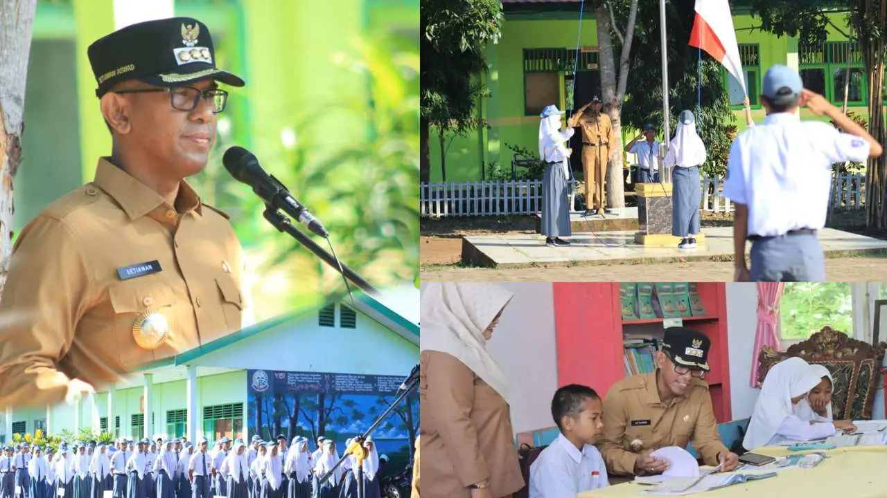 Pembina Upacara di SMKN 6 Takalar, Pj Bupati Berpesan Persiapkan Diri Menuju Indonesia Emas 2045 ...